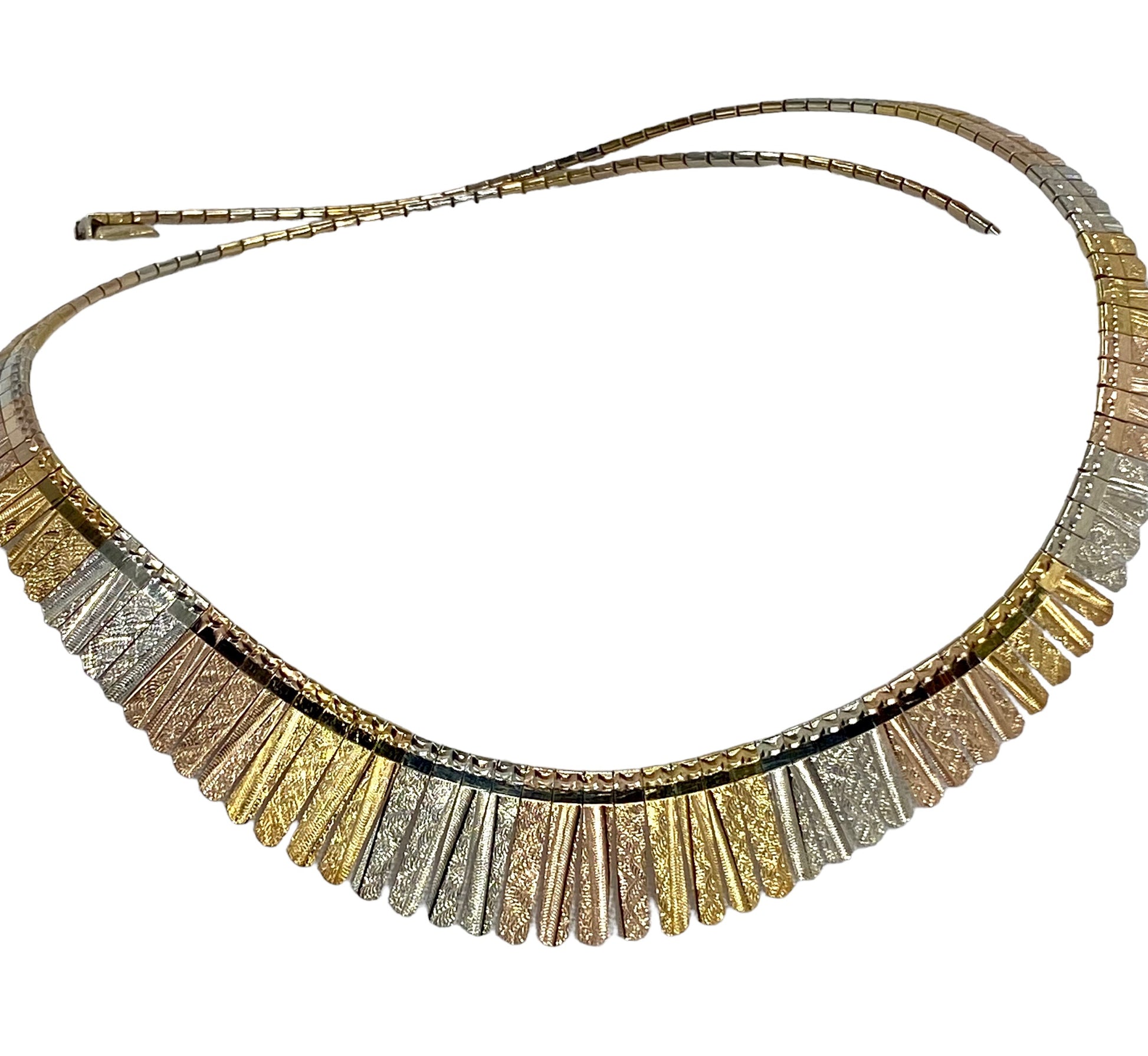 18k Tri-tone Gold Cleopatra Necklace – The Fancy Rat