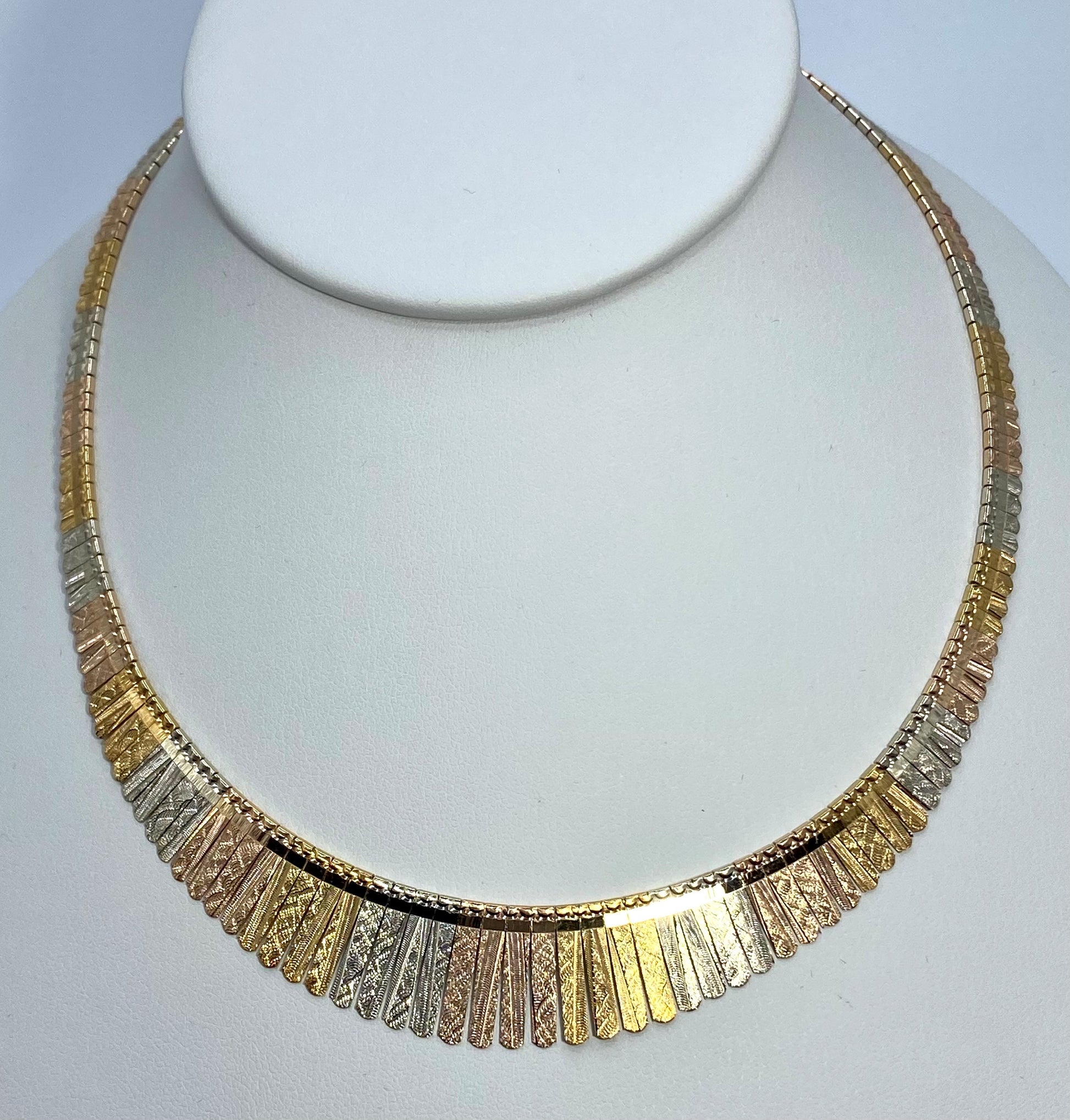 18k Tri-tone Gold Cleopatra Necklace – The Fancy Rat